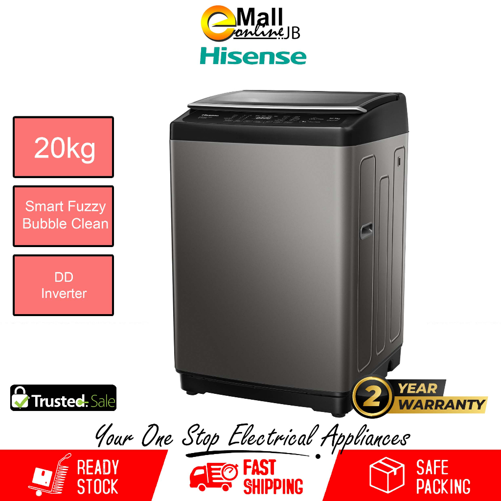 Hisense Washing Machine 20.0KG Direct Drive Inverter Smart Fuzzy Top ...