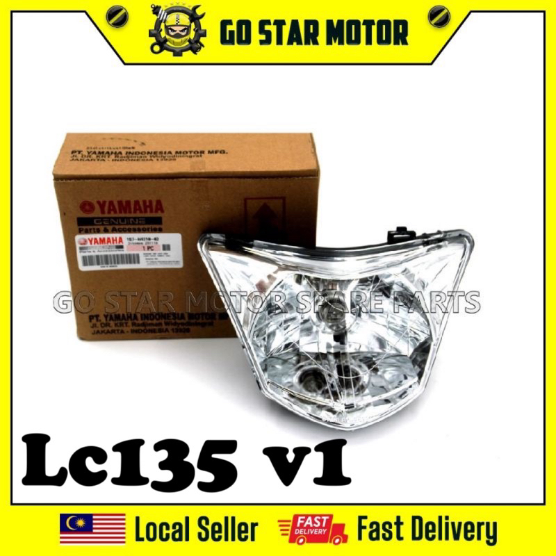 YAMAHA LC135 135LC LC V1 HEAD LAMP ASSY / HEADLAMP SET / LAMPU DEPAN - 100% ORIGINAL YAMAHA ...