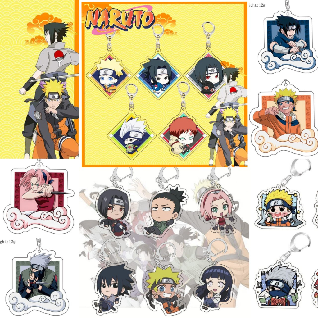 Naruto Sasuke Kakashi Anime Acrylic Keychain | Shopee Malaysia