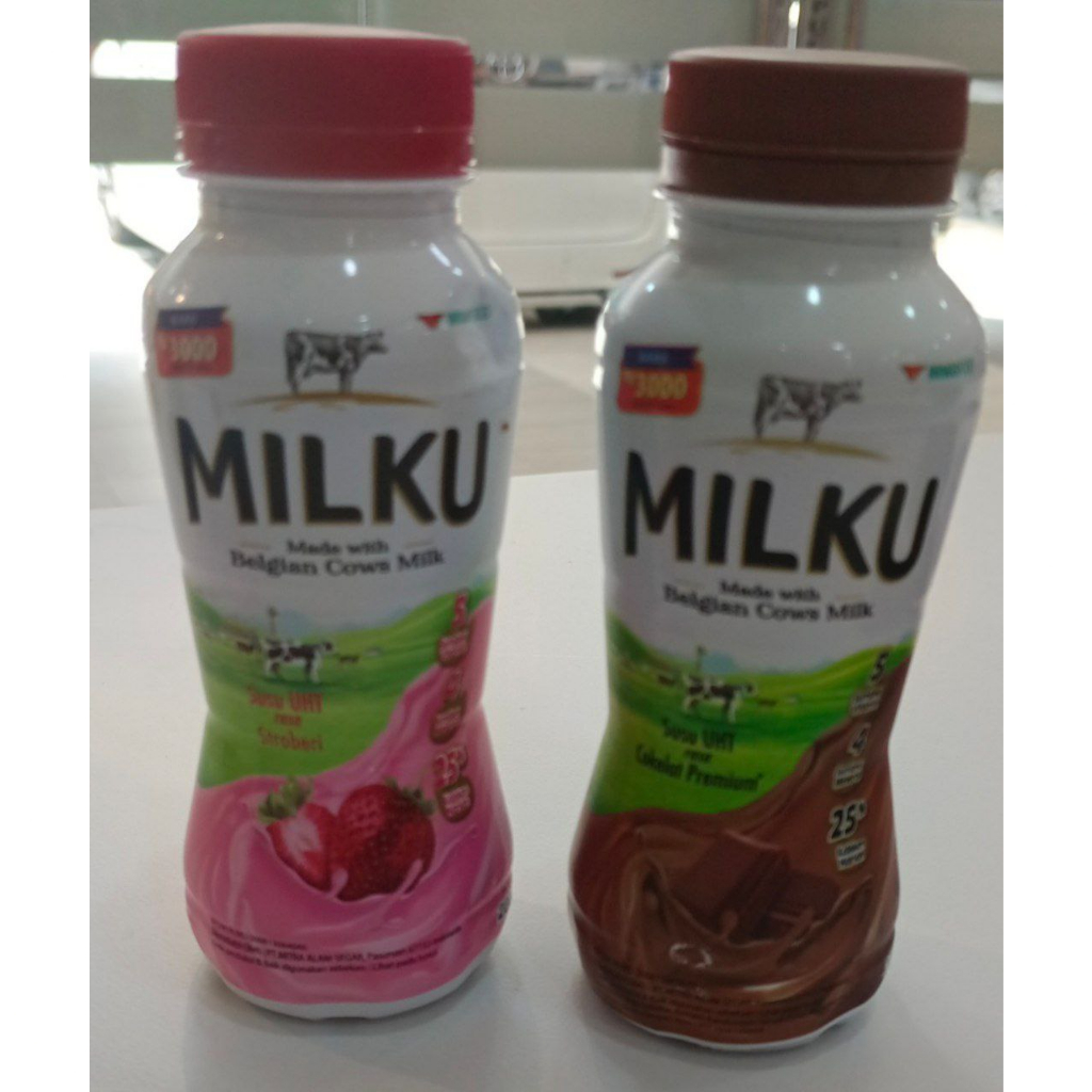 MILKU SUSU UHT RASA STRAWBERRY/COKELAT 200ML | Shopee Malaysia