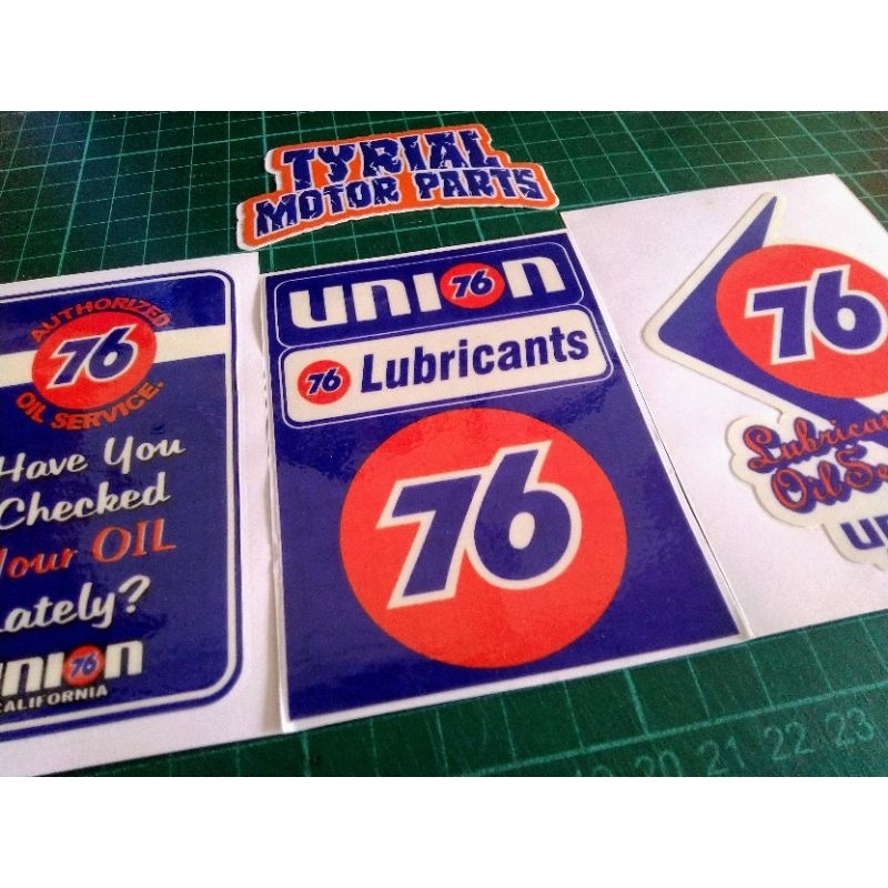 STICKERS 76 LUBRICANT OIL SERVICE STICKER 76 UNION PRINT LAMINATED ...