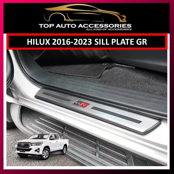 HILUX REVO, ROGUE, ROCCO 2016-2023 DOOR SIDE STEP, SILL PLATE, KICK ...