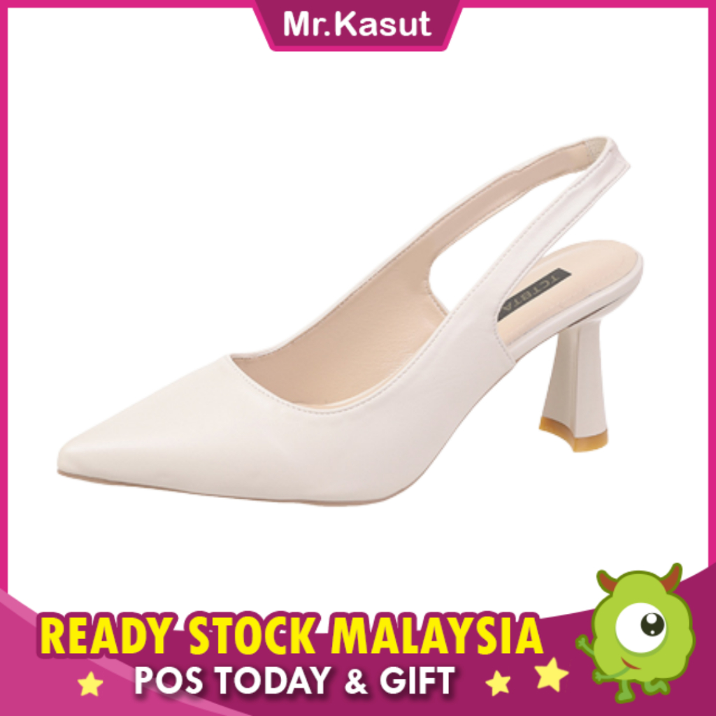 READY STOCK Mr Kasut Women Heels Kasut Tinggi Wanita Tumit Shoes Casual ...