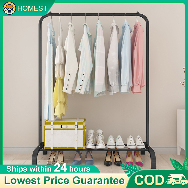 Single Pole Strong Steel Structure Laundry Rack Hanging Organizer ...