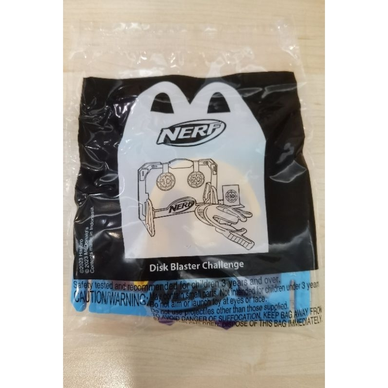 McDonald's McD Happy Meal Toys Nerf Disk Blaster Challenge | Shopee ...