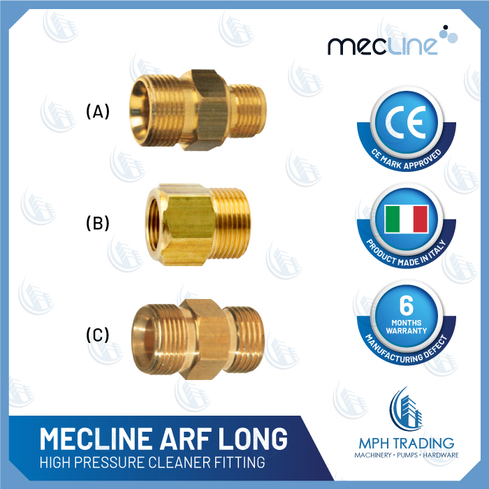 Mecline by Tecomec ARF Long High Pressure Cleaner Fittings 350 Bar 5075 Psi | Shopee Malaysia