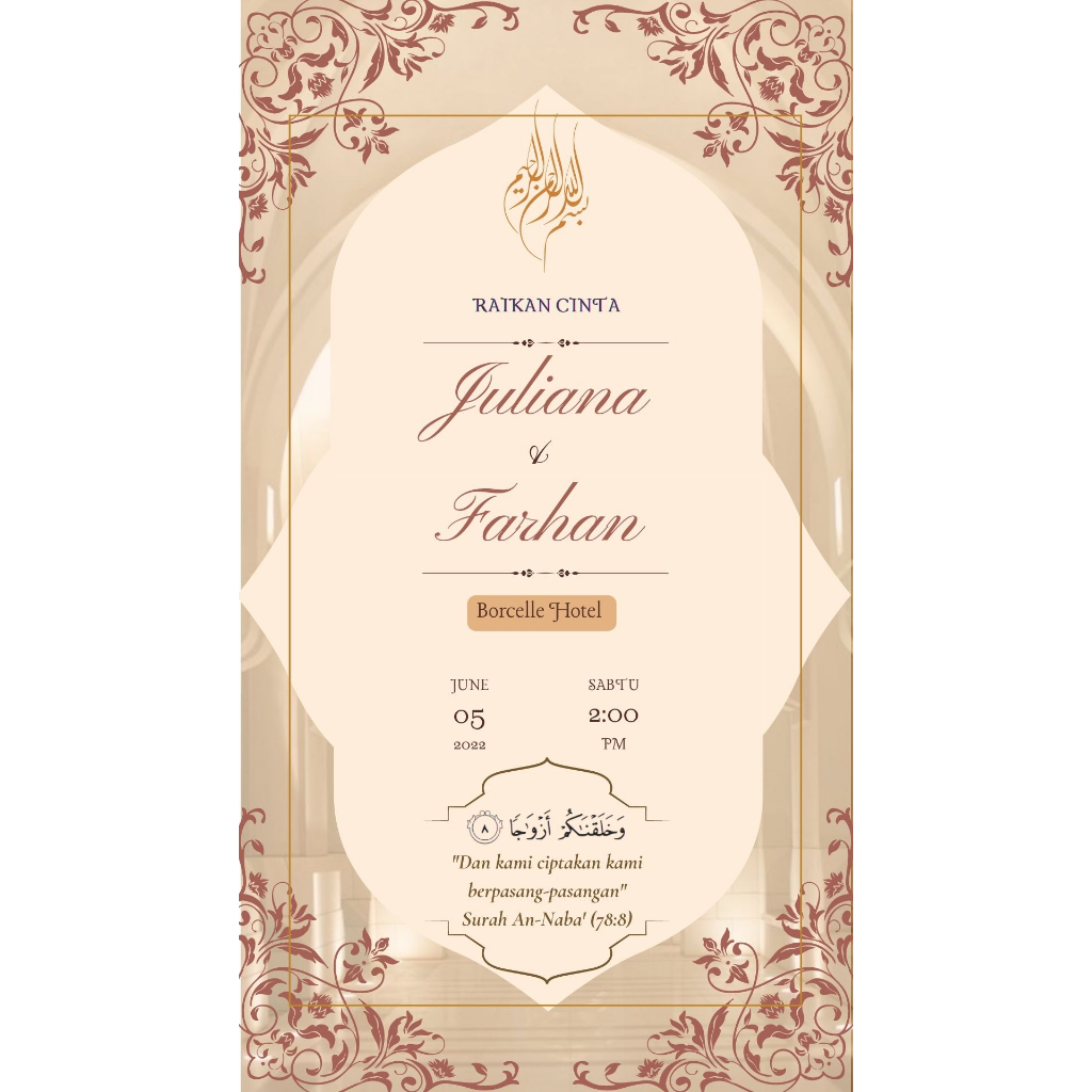 Wedding Card Digital Kad Kahwin Digital Kad Jemputan Kahwin Digital Wedding Invitation Digital ...