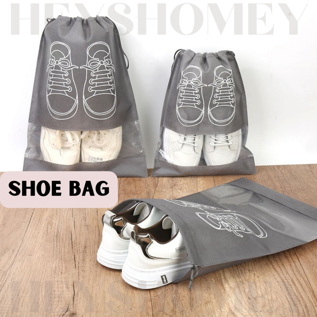 Travel Shoe Bag Shoe Organizer Storage Bag Drawstring Bag Non Woven Beg ...