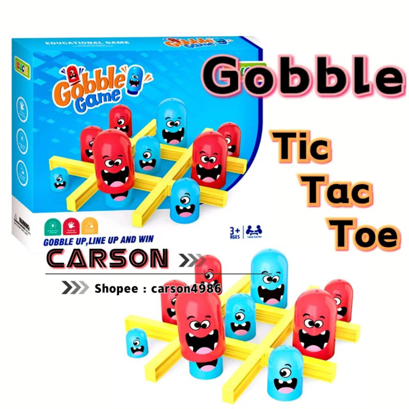 Gobble Gobblers Toys Tic-Tac-Toe Chess Parent Children Board Game Party ...