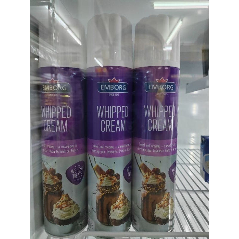 EMBORG Whipped cream spray 500g (Same Day Delivery Klang Valley Only ...