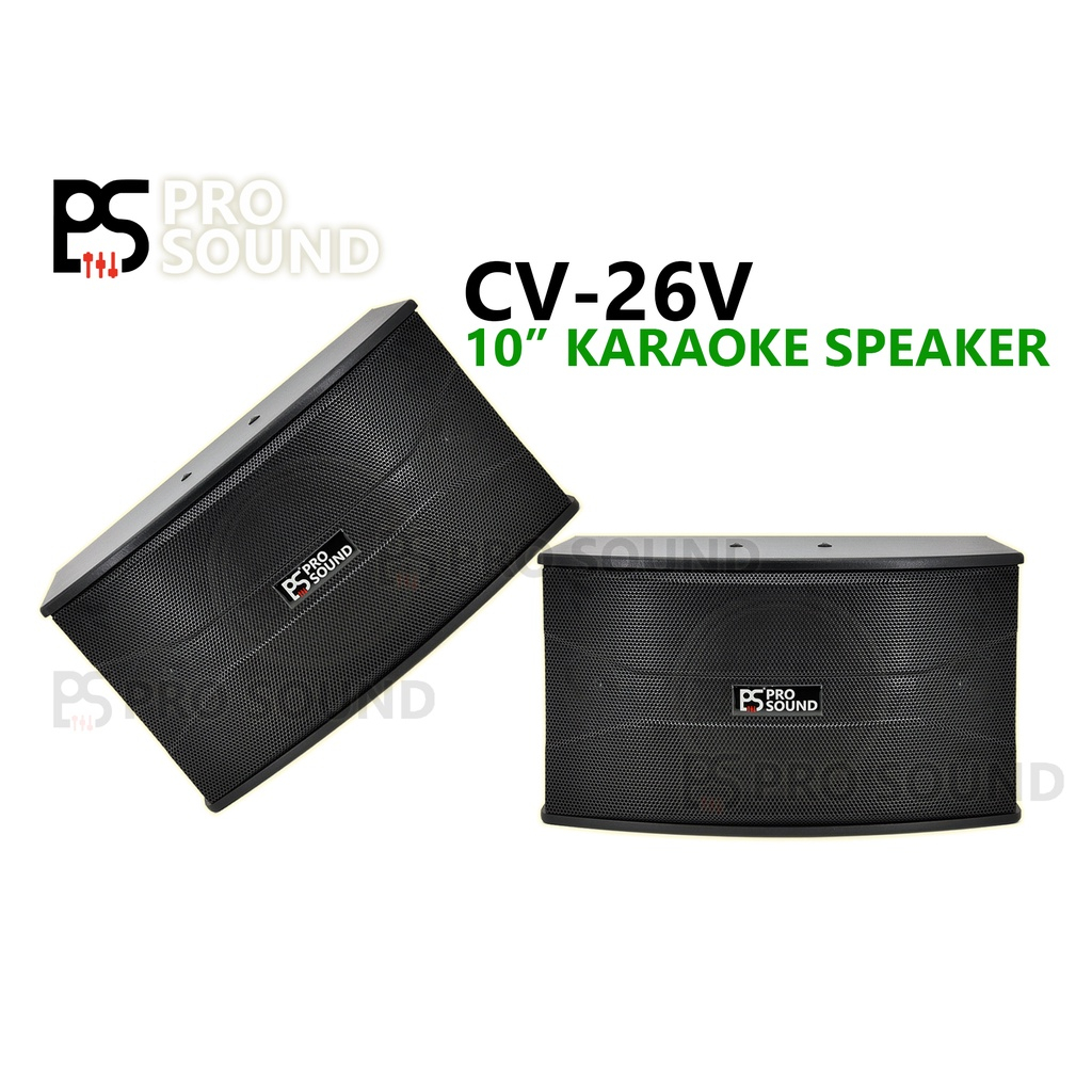 (PASANG / Pair) PS CV-26V 10" Professional Sounds System Wall Mount Karaoke Speaker | Shopee ...