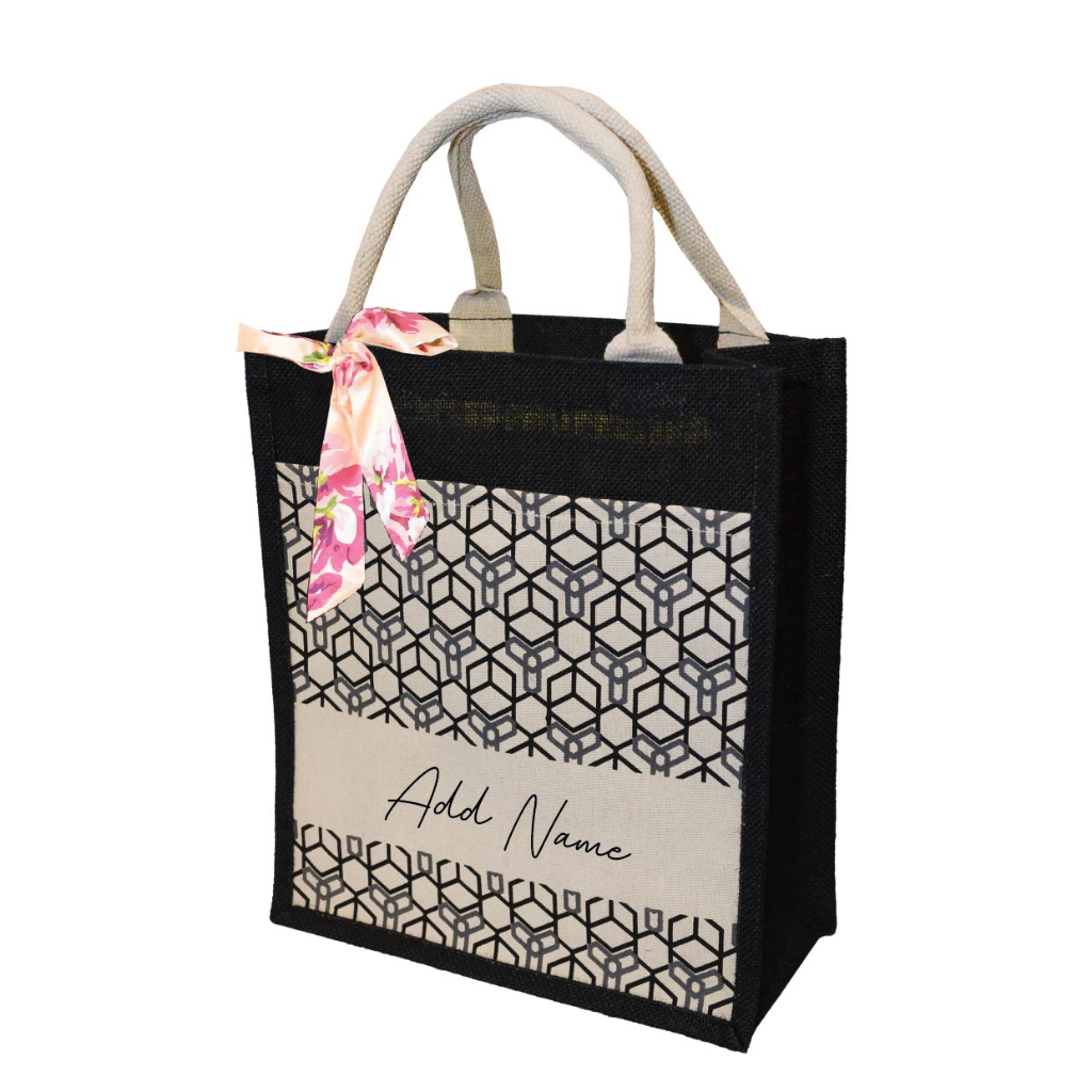 [BAG SULAM NAMA] JUTE BAG SLING TOTE CANVAS BAG MEDIUM SIZE ...