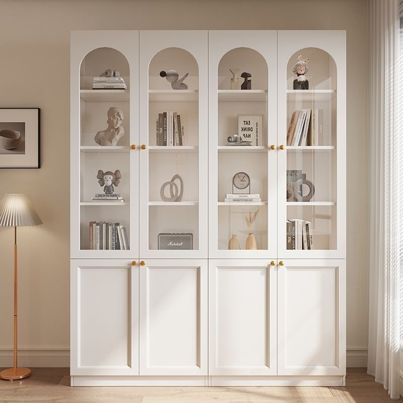 Luxury Minimalist Display Cabinet Glass Door / Storage Rack ...
