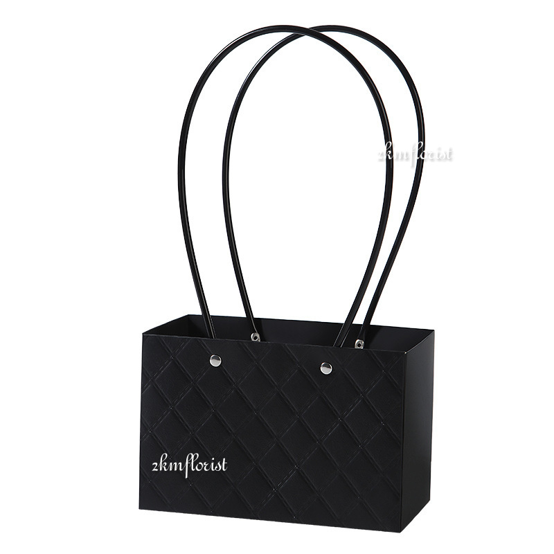 MACAROON TOTE BAG Rectangular Shaped Flower Paper Chain Handle Doorgift ...