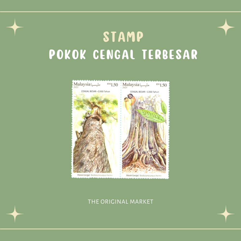 Stamp Malaysia - Pokok Cengal Terbesar | STAMP | FIRST DAY COVER | 2023 | Shopee Malaysia