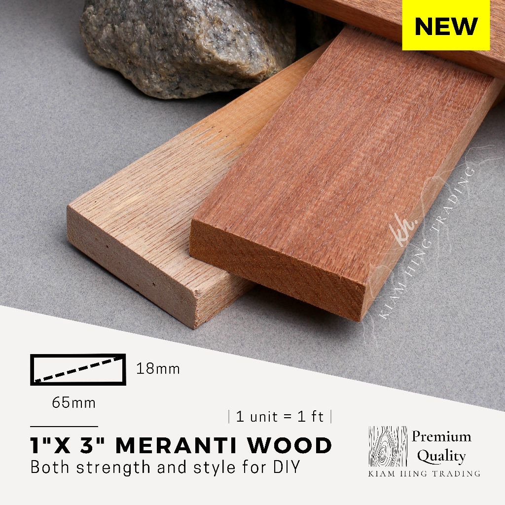 1x3 Meranti wood (18mm x 65mm) Finger joint wood | Meranti timber ...