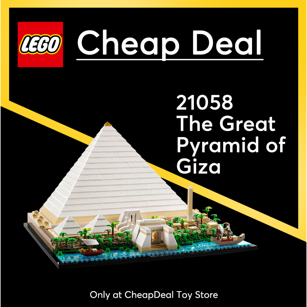 [CheapDeal] - LEGO 21058 Architecture The Great Pyramid of Giza (1476 ...