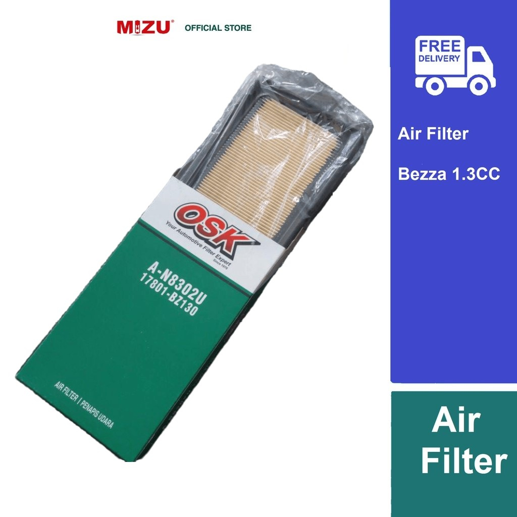 MIZU OSK A-8302U Air Filter Bezza 1.3 CC | Shopee Malaysia