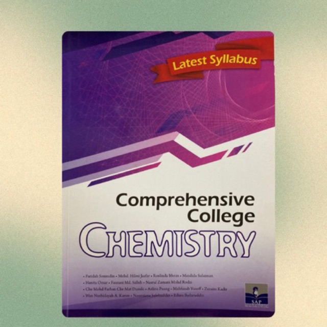 COMPREHENSIVE COLLEGE Chemistry (preloved) | Shopee Malaysia