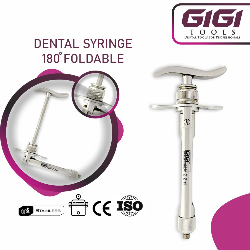 GIGI Tools Dental Syringe Standard Load Dental Cartridge Syringe 2.2ml ...