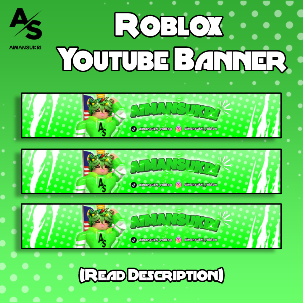R-o-b-l-o-x Banner For YT (Read Description) | Shopee Malaysia