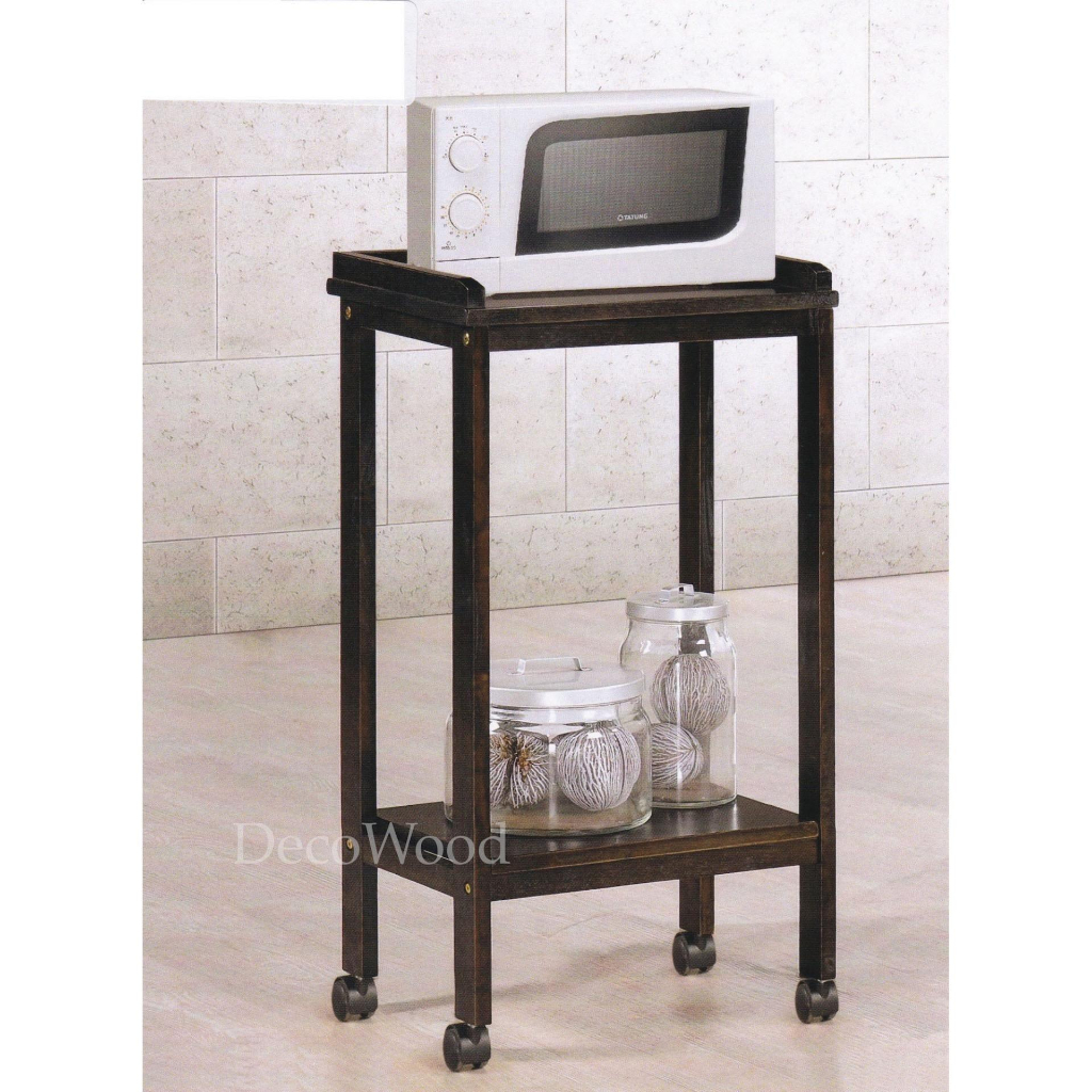 Fully Solid Wood Kitchen Trolley With Rollers/Food Trolley/Bowl Rack ...