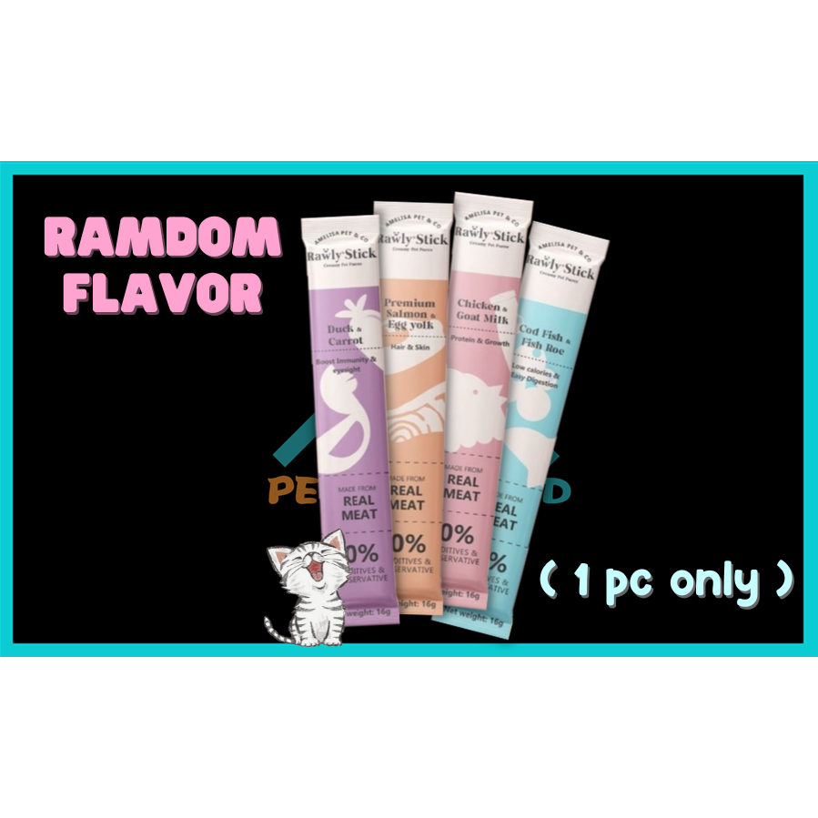 Amelisa Pet & Co. Rawly Stick Pet Puree (16g) Pet Stick for Cat / Dog ...