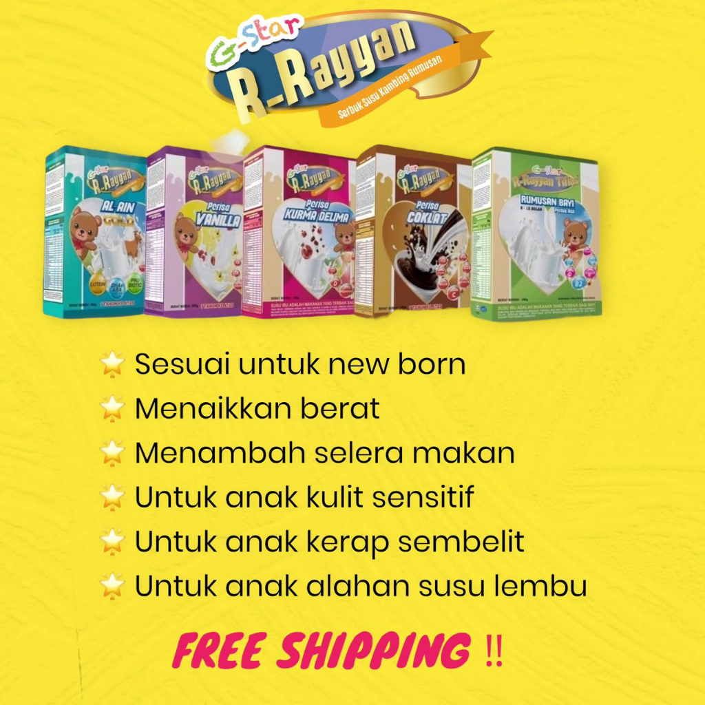 ORIGINAL HQ R RAYYAN SUSU KAMBING (SEMENANJUNG SAHAJA) | Shopee Malaysia