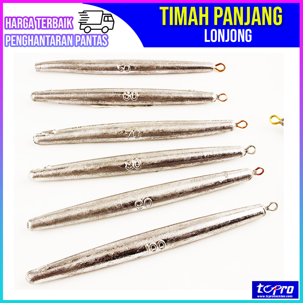Long Lead Sinker Timah Lonjong Pemberat 60g 70g 80g 90g 100g 125g | Shopee Malaysia