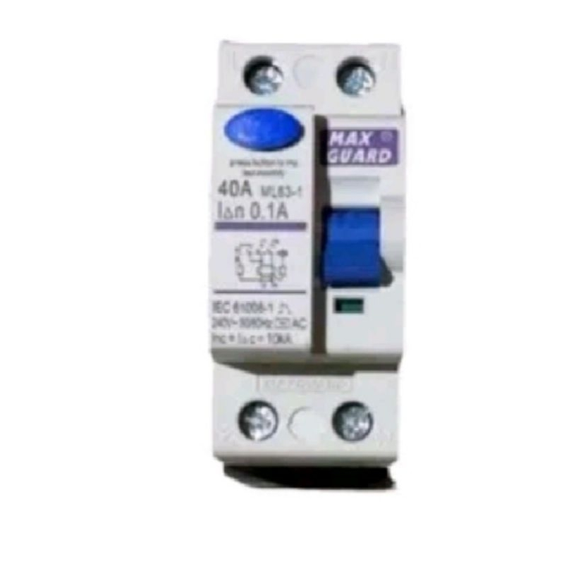 Maxguard 40A 2P 100mA ELCB | Shopee Malaysia