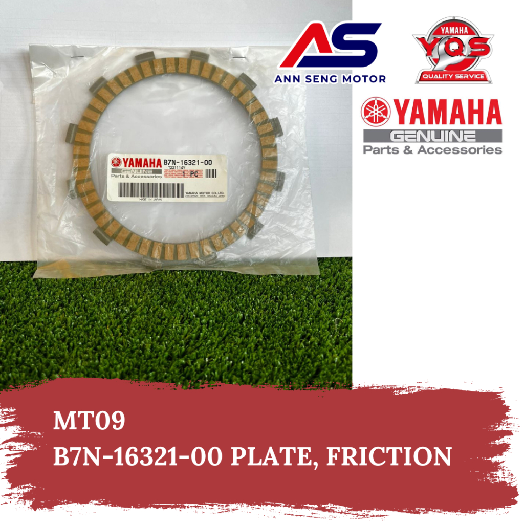 YAMAHA MT09 PLATE, FRICTION ORIGINAL (B7N-16321-00) | Shopee Malaysia