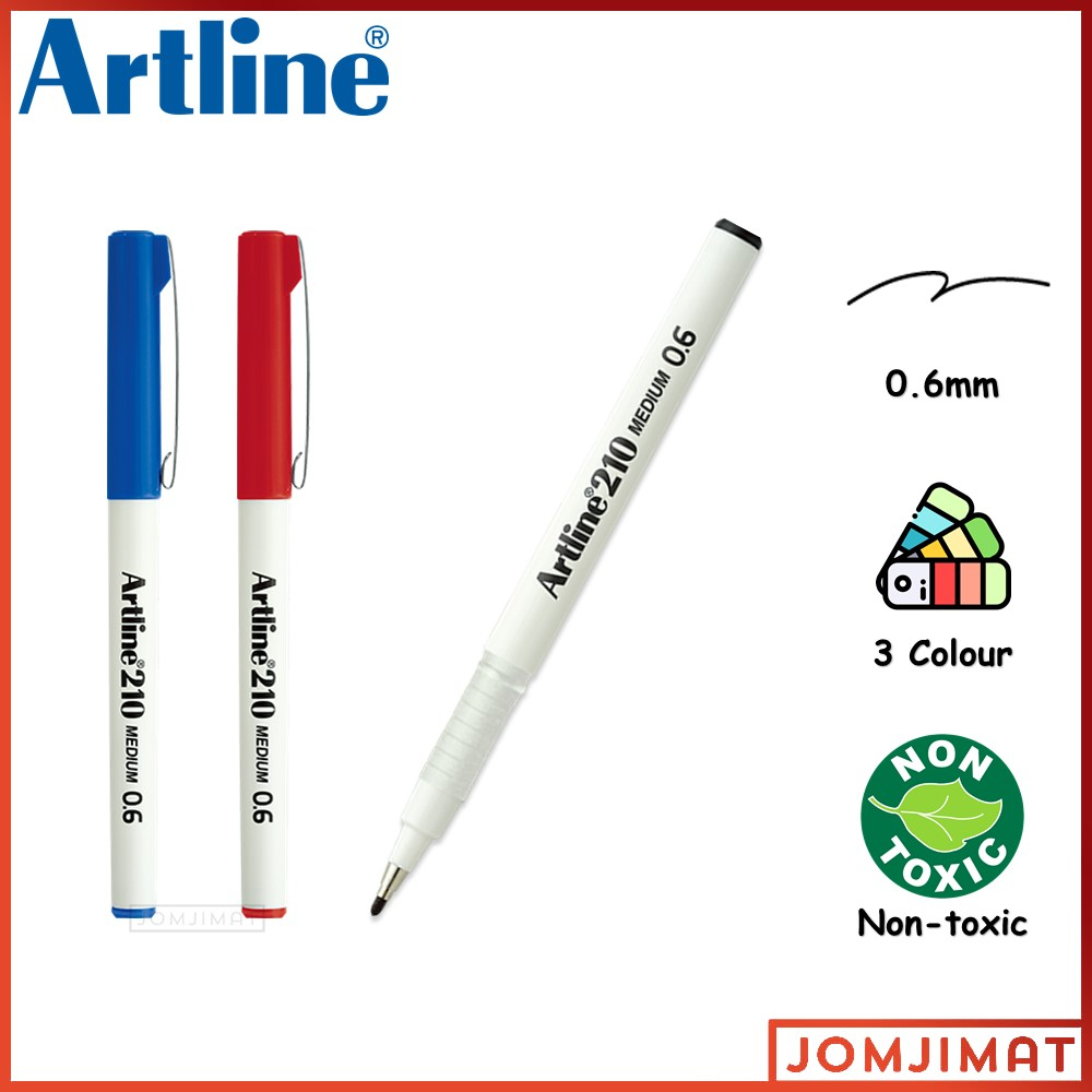 Artline 210 Writing Pen Medium Line 0.6mm / Artline 210 Sign Pen - 1 ...