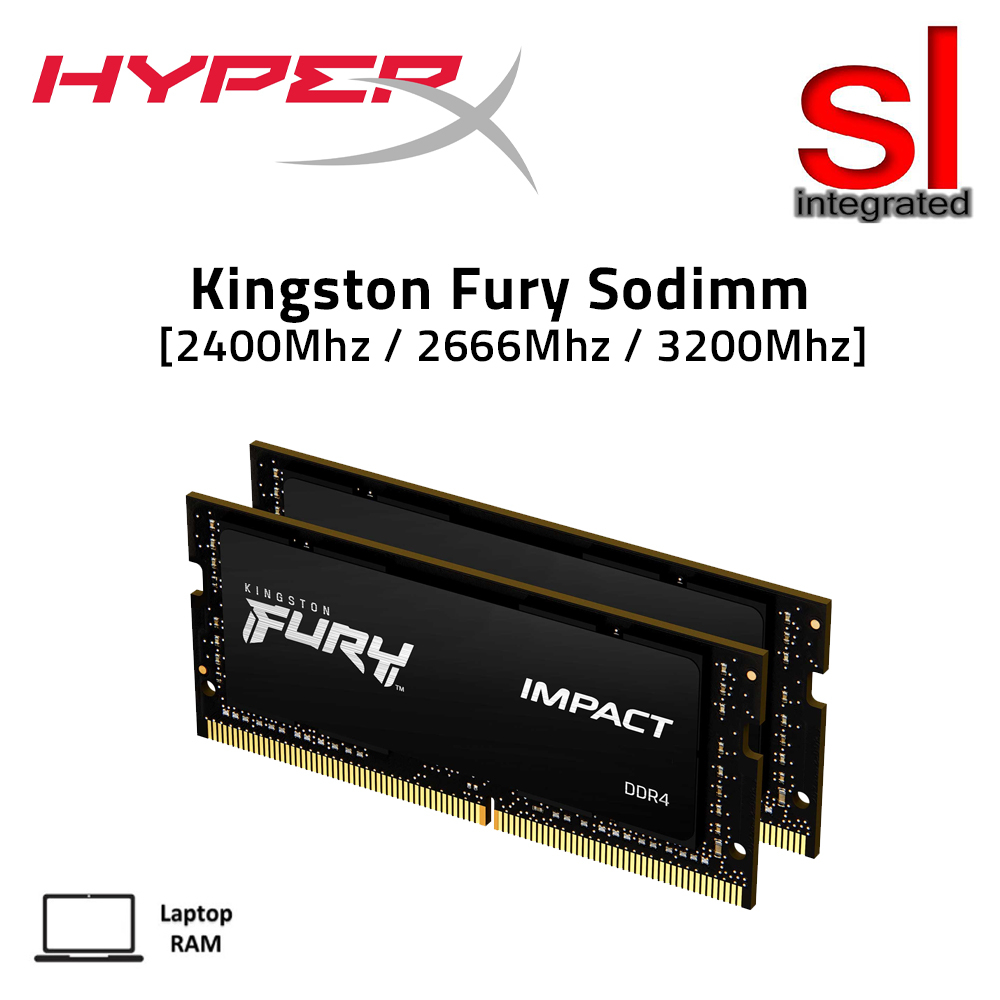 Kingston FURY Impact DDR4 SODIMM Notebook Gaming Memory RAM - (2400MHz/2666Mhz/3200Mhz) | Shopee ...