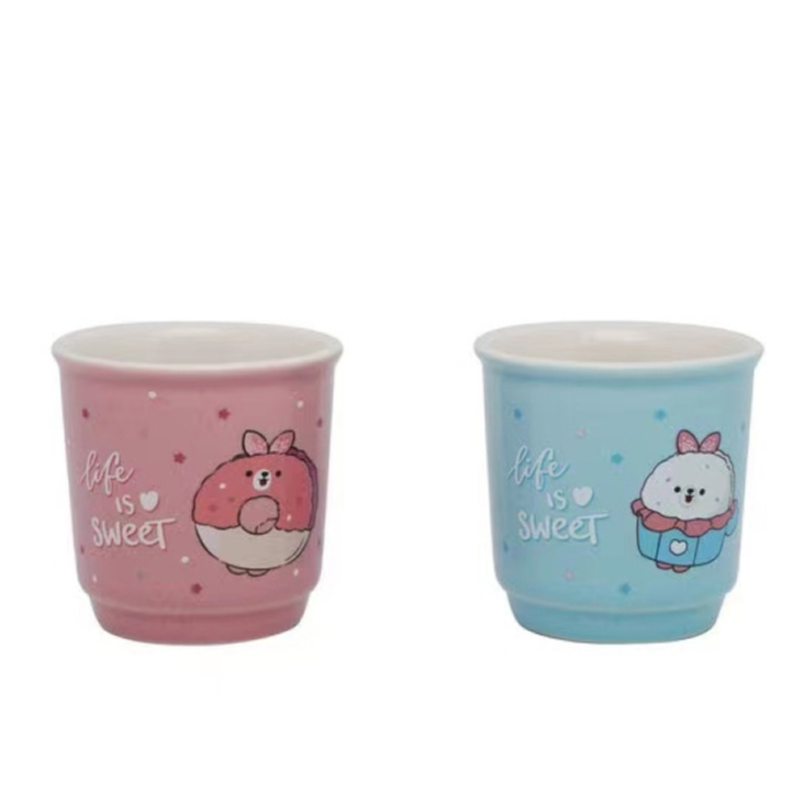 Miniso Mini Family Sweets Bunbun Collection Ceramic Coffee Cups (2 Pcs ...