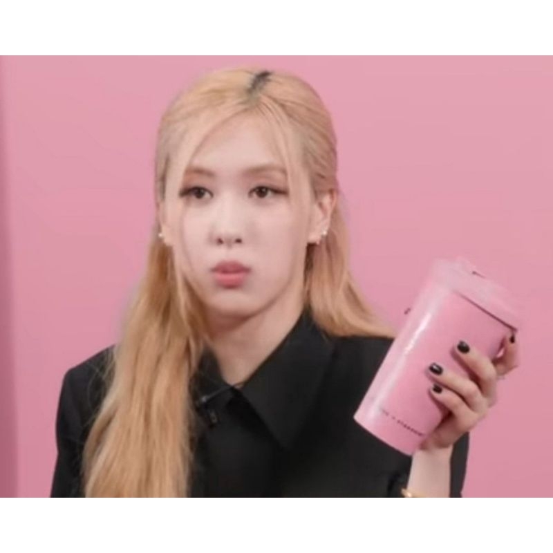 Blackpink Starbucks Rose' Pick Stainless Steel Doodle | Shopee Malaysia