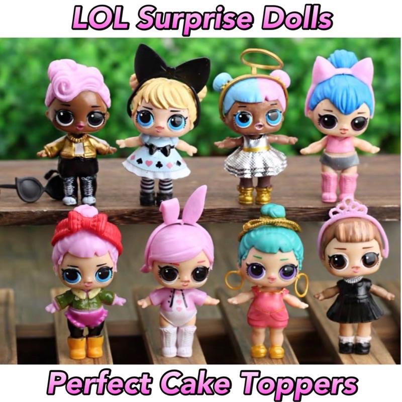 Beautiful 😍 Cute 🥰 LOL Surprise Dolls 8 pcs Set - Cake Topper - Patung ...