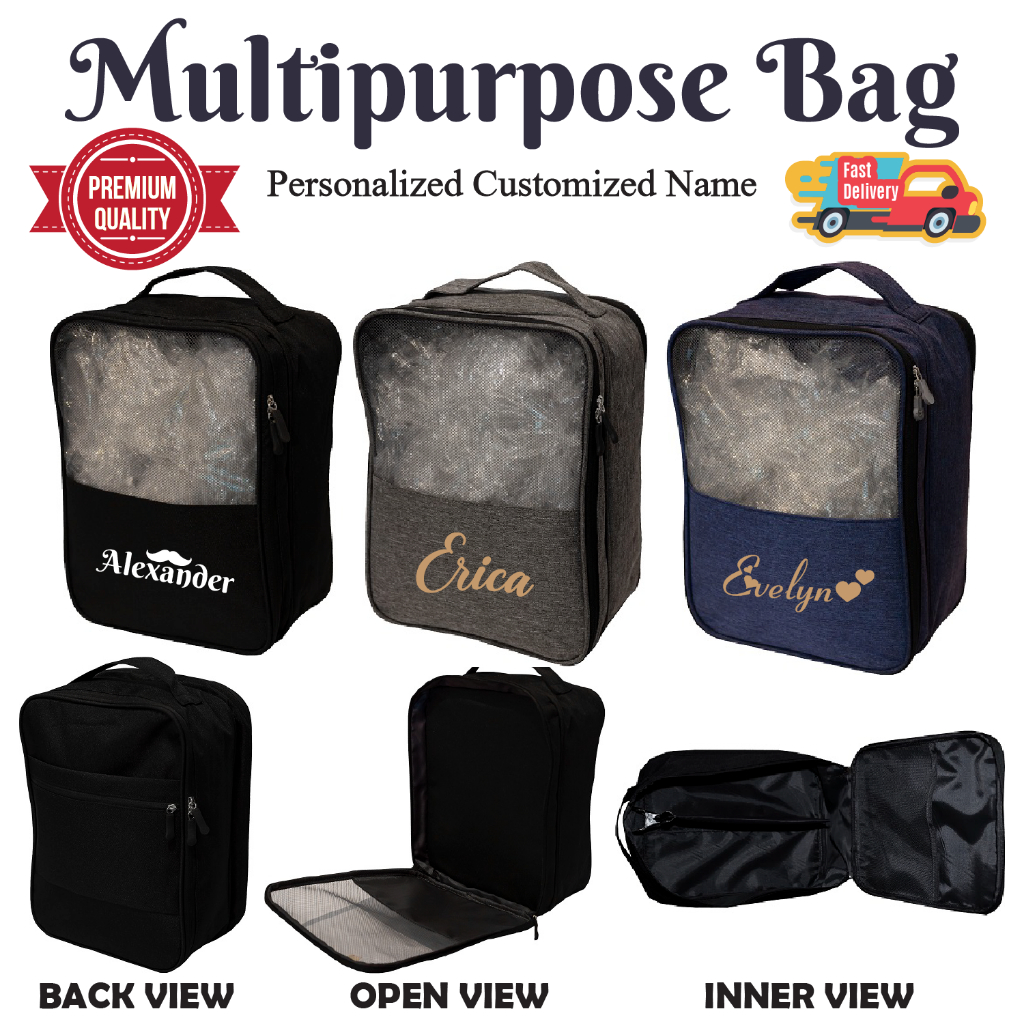 Personalized Customized Name Multipurpose Bag🔥Shoe Bag 🥾 Travel Shoe ...