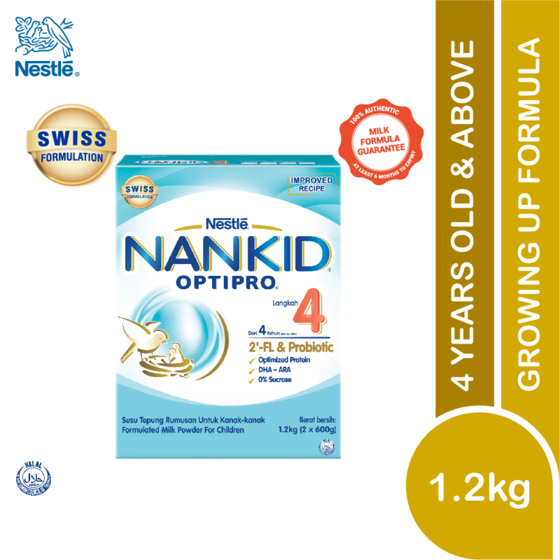 Nestle Nankid Optipro Stage 4 with 2' -FL Bib (1.2kg) | Shopee Malaysia