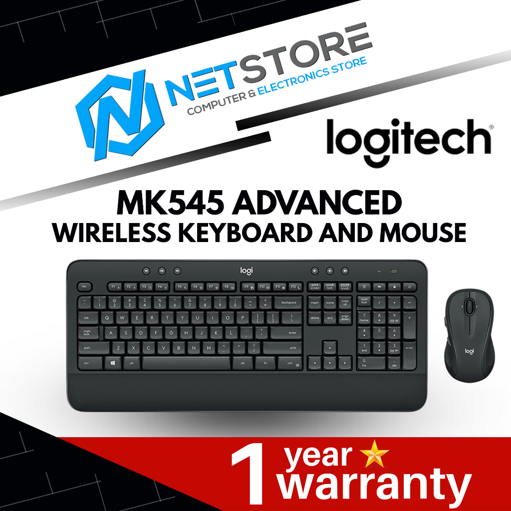 LOGITECH MK545 ADVANCED WIRELESS KEYBOARD AND MOUSE - 920-008696 | Shopee Malaysia