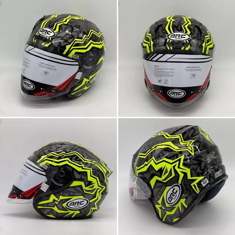 100% ORI+SIRIM} ARC HELMET XR DESIGN KOI IKAN / LAGUNA / NEBLUE Y16 ...