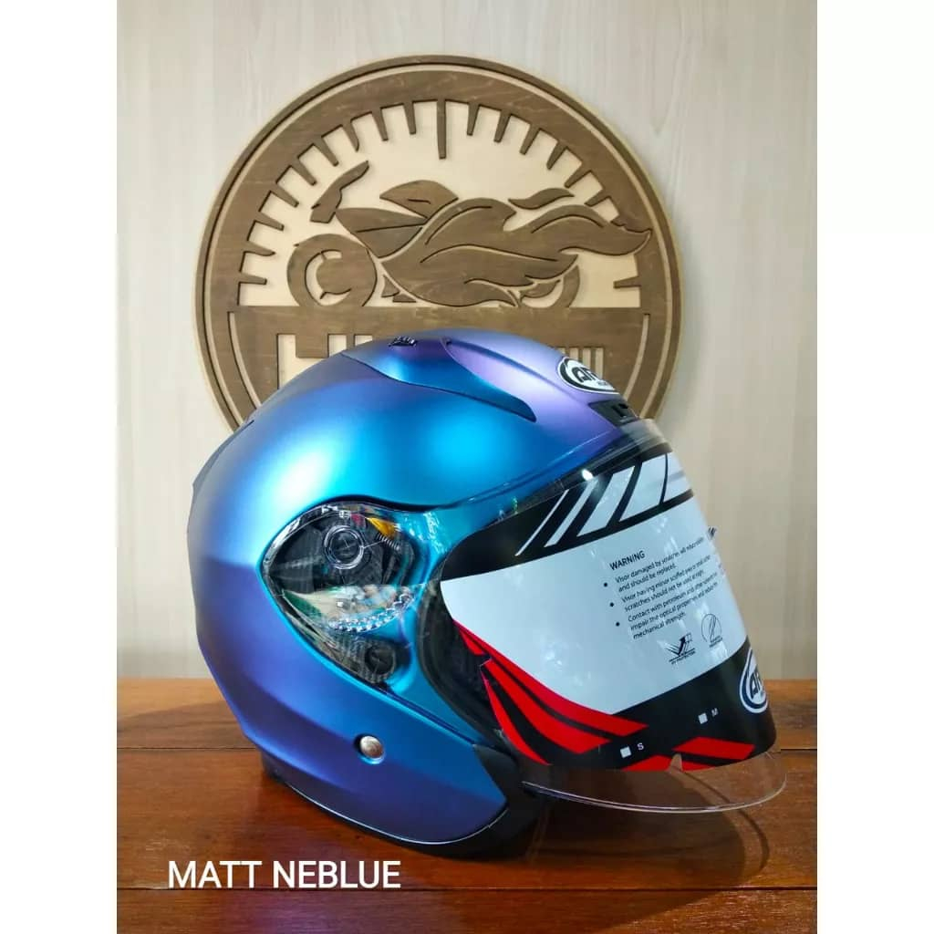 100% ORI+SIRIM} ARC HELMET XR DESIGN KOI IKAN / LAGUNA / NEBLUE Y16 ...