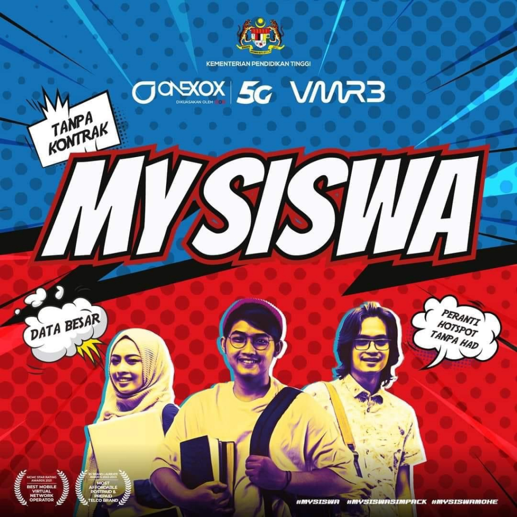 ONEXOX VMR3 MySiswa 5G Unlimited Data + Unlimited Calls Simcard dari ...