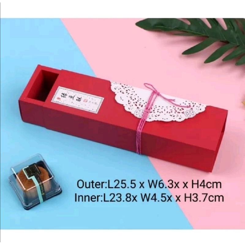 Long box for mooncake /drawer long box/ CNY Cookies / Chocolate/ Pastry ...