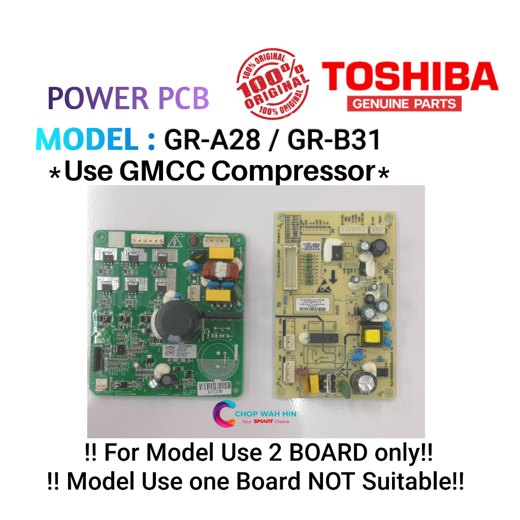 Power PCB Board Toshiba Fridge GR-A28 / GR-B31 | USE GMCC Compressor ...