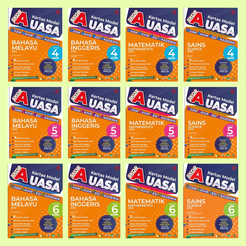 [abo] Skor A Kssr Kertas Model Uasa Tahun 4 5 6 2023 Shopee Malaysia