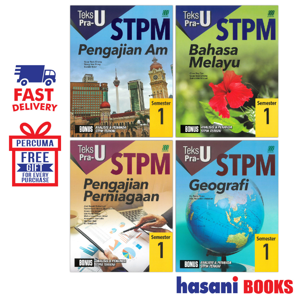 Hasani Sasbadi Buku Rujukan Teks Pra-U STPM Semester 1 | Shopee Malaysia
