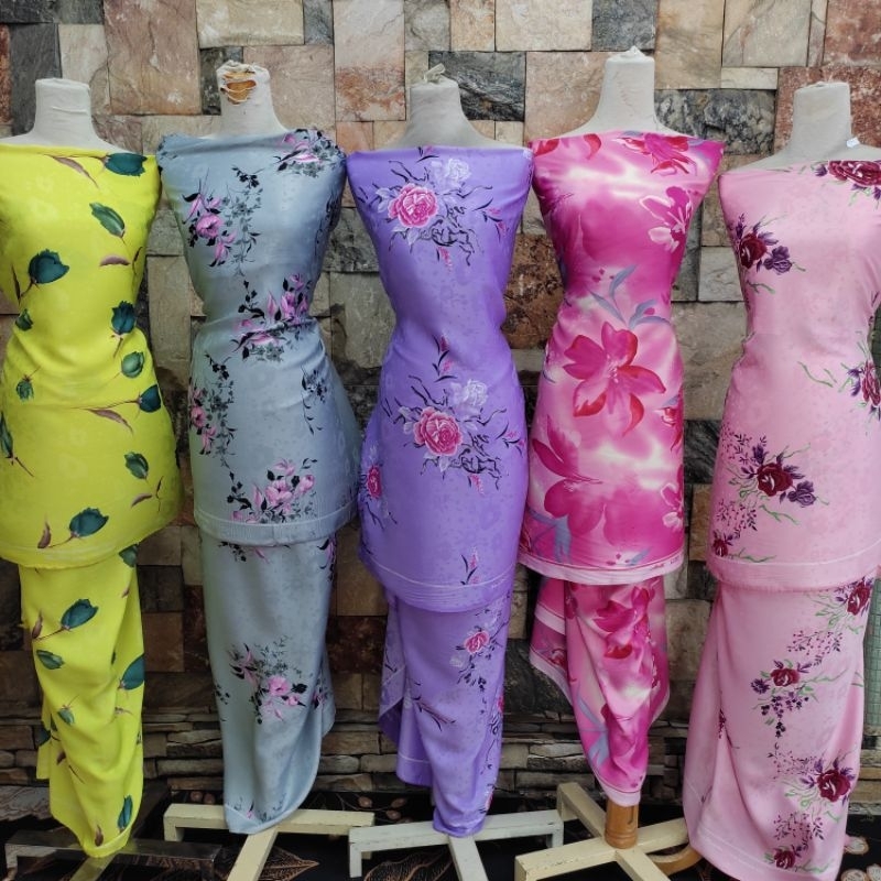 KAIN PASANG 4 METER / KAIN WASHABLE PRINTED | Shopee Malaysia