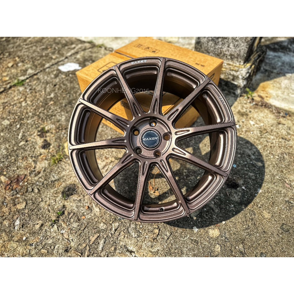 New Car Sport Rim FLOW FORMING RAXER WHEELS RTX01 19x8.5J 5x113 ET42 Carbon Bronze -READY STOCK ...