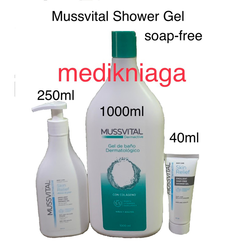 MUSSVITAL Dermactive Shower gel 40/250/1000ml | Shopee Malaysia