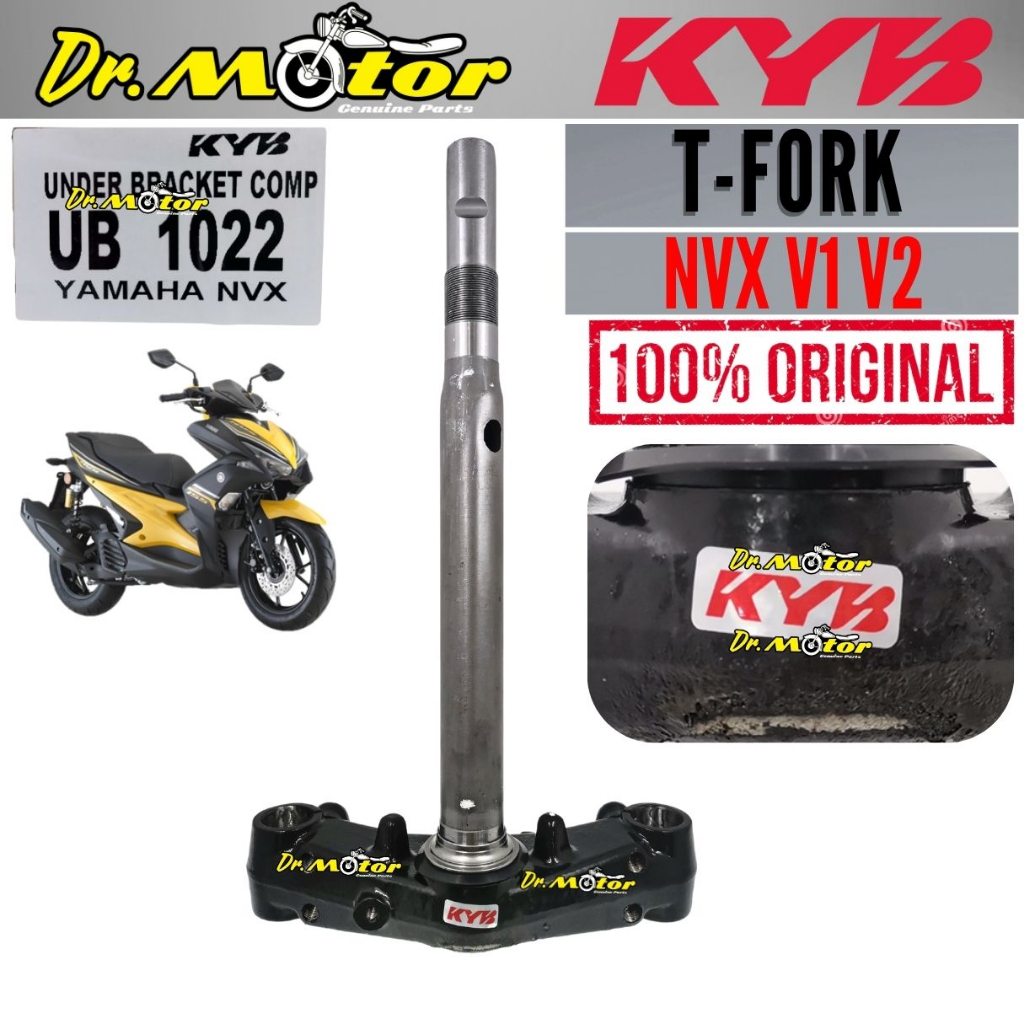 YAMAHA NVX 155 V1 V2 NVX155 T Fork TFork Under Bracket Comp Steering Stem Cone Bearing KYB ...